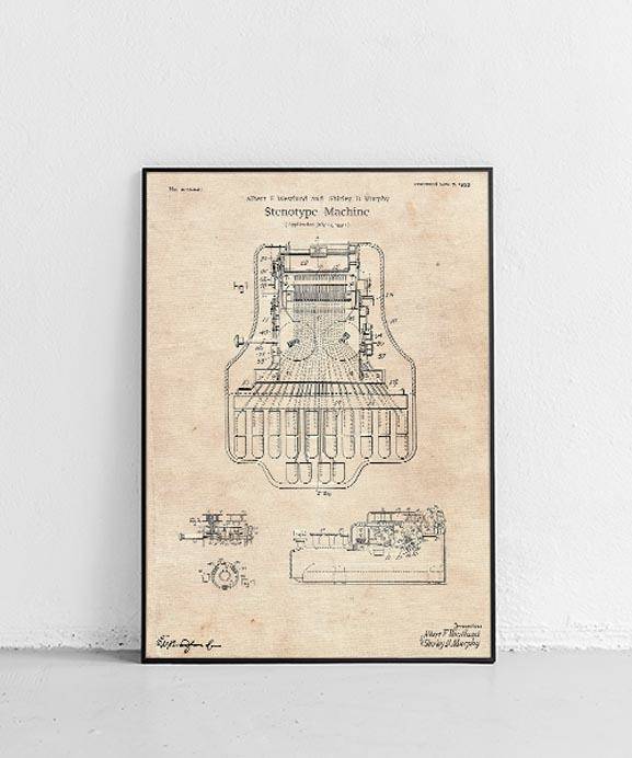 Shorthand machine - poster – posterpolytechnic